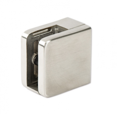 Glasklem RVS 316 - Voor binnen- en buitentoepassing - Vlakke montage